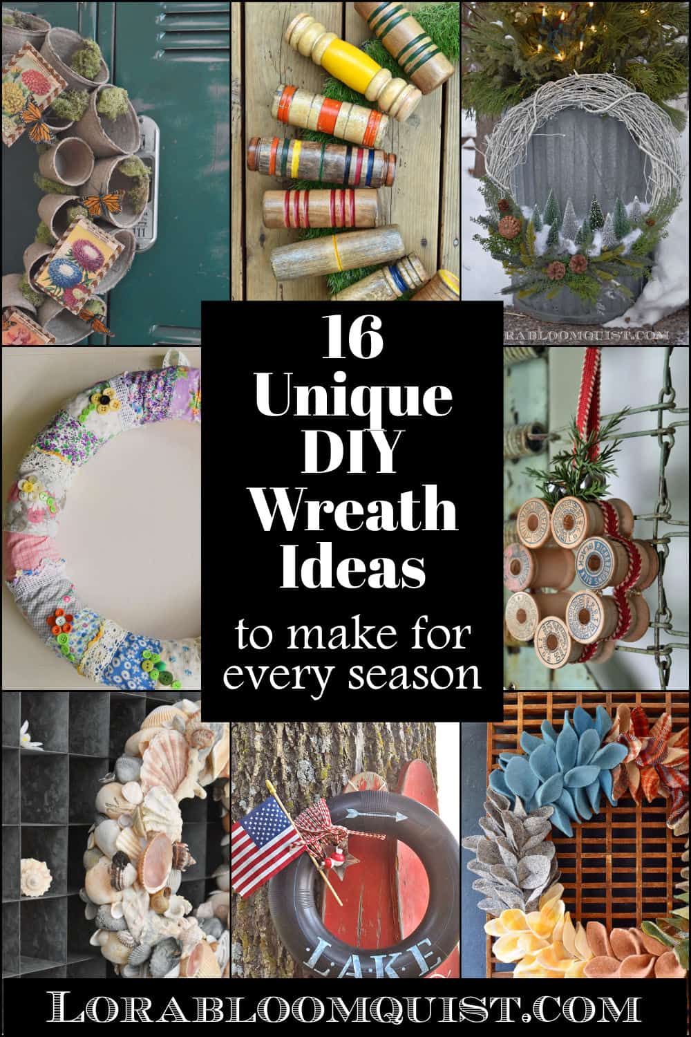 A Year's Worth of Seasonal DIY Wreath Ideas - Lora Bloomquist~Create ...