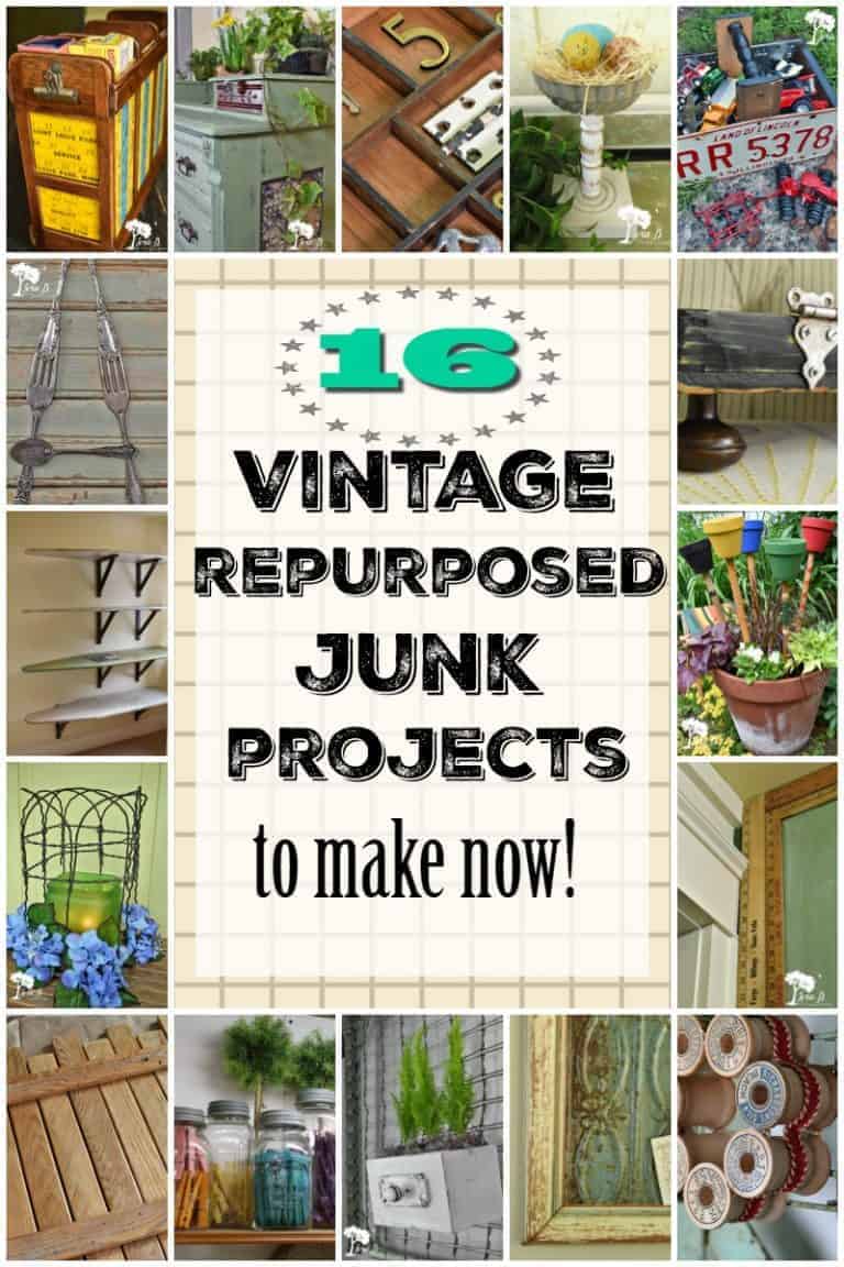16 Best Vintage Repurposing Junk Projects to Make Now - Lora Bloomquist ...