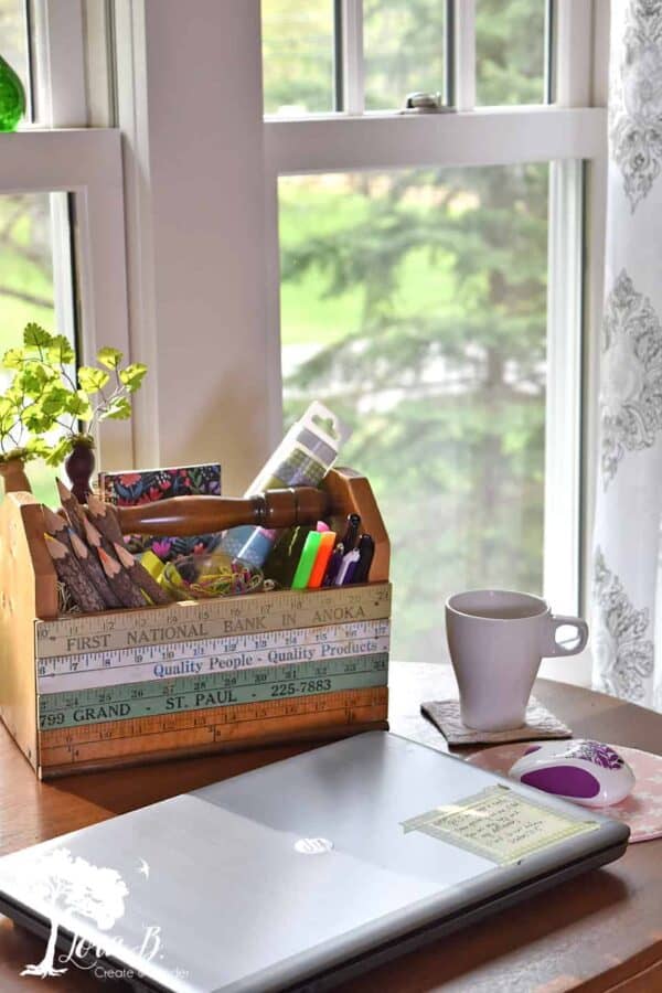 21 Creative Old Tool Caddy Decor Ideas - Lora Bloomquist~Create & Ponder