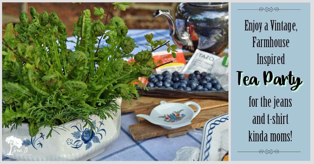 Blue and White Tea Party for Mom - Lora Bloomquist~Create & Ponder