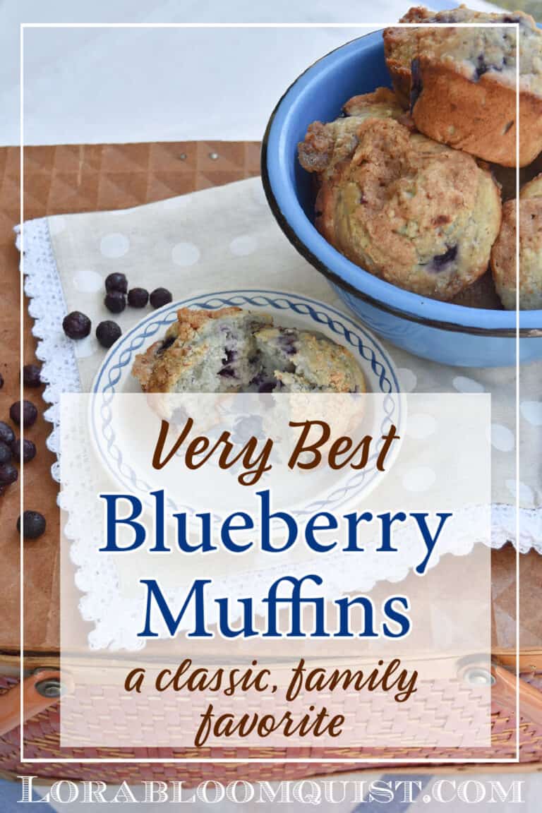 Very Best Blueberry Muffins - Lora Bloomquist~Create & Ponder