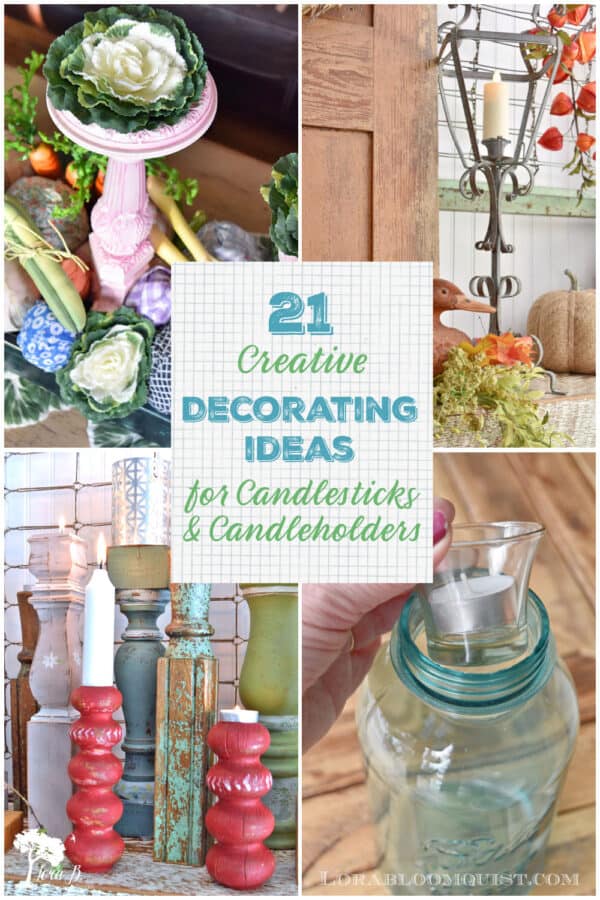 21 Creative Ideas for Decorating with Candlesticks and Candleholders ...