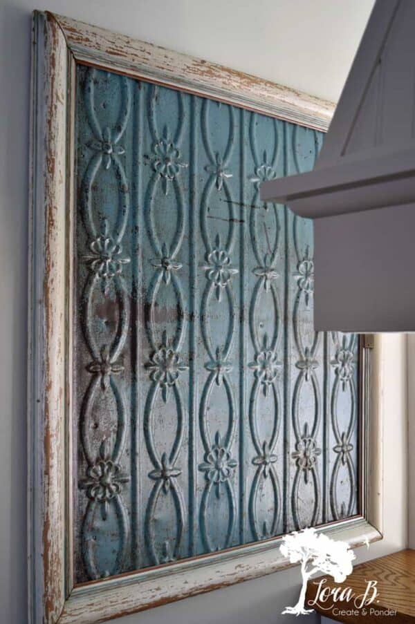 Great Ways to Repurpose Vintage Ceiling Tin - Lora Bloomquist~Create ...