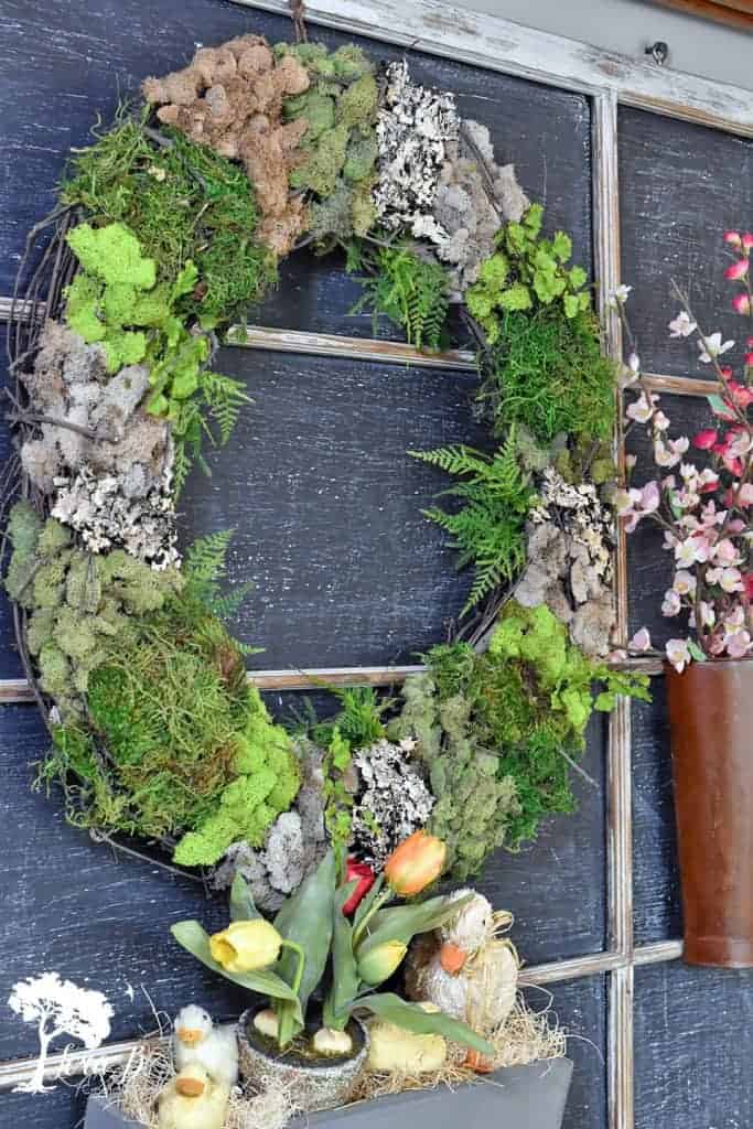 Old Window Chalkboard Spring Display - Lora Bloomquist~Create & Ponder