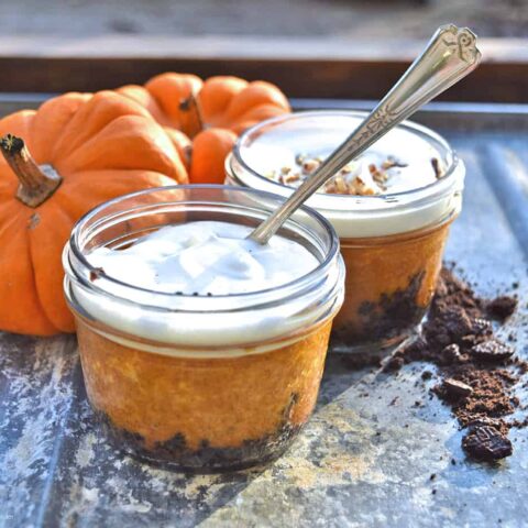 Favorite Chocolate Pumpkin Mini Pies - Lora Bloomquist~Create & Ponder