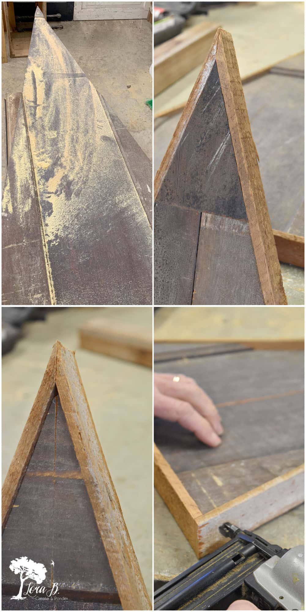 Repurposed Old Door Tree DIY - Lora Bloomquist~Create & Ponder