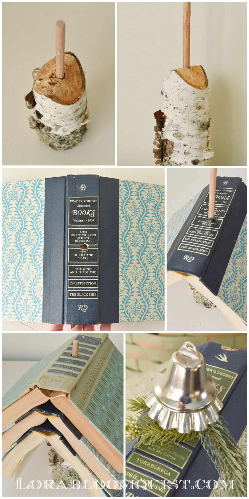 Easy Upcycled Book Tree - Lora Bloomquist~Create & Ponder