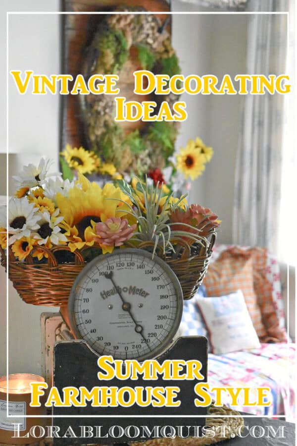 Colorful Summer Kitchen with Vintage Finds - Lora Bloomquist~Create ...