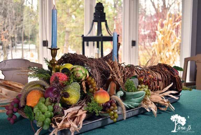 Cornucopia Collection Centerpiece - Lora Bloomquist~Create & Ponder