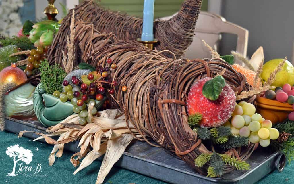Cornucopia Collection Centerpiece - Lora Bloomquist~Create & Ponder