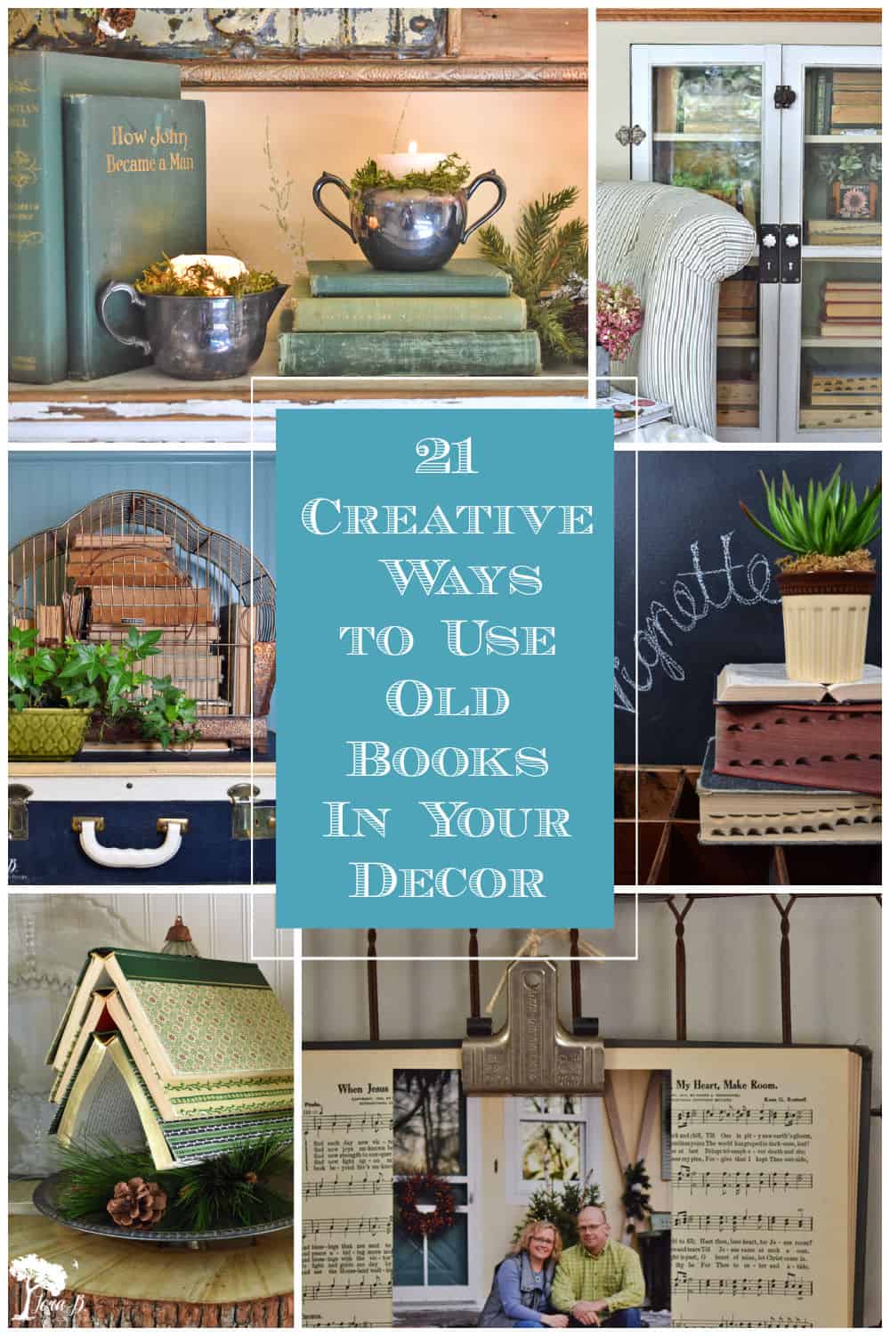Decorating with Books: 21 Creative Ways to Use Old Books for Decoration ...