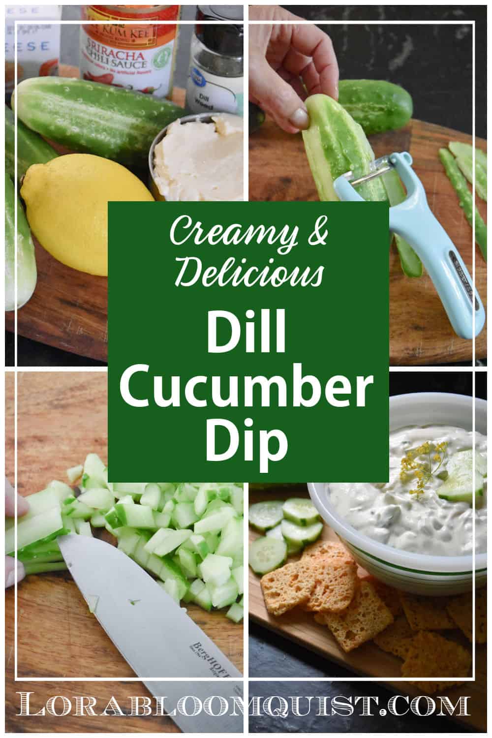 Dill Cucumber Dip - Lora Bloomquist~Create & Ponder