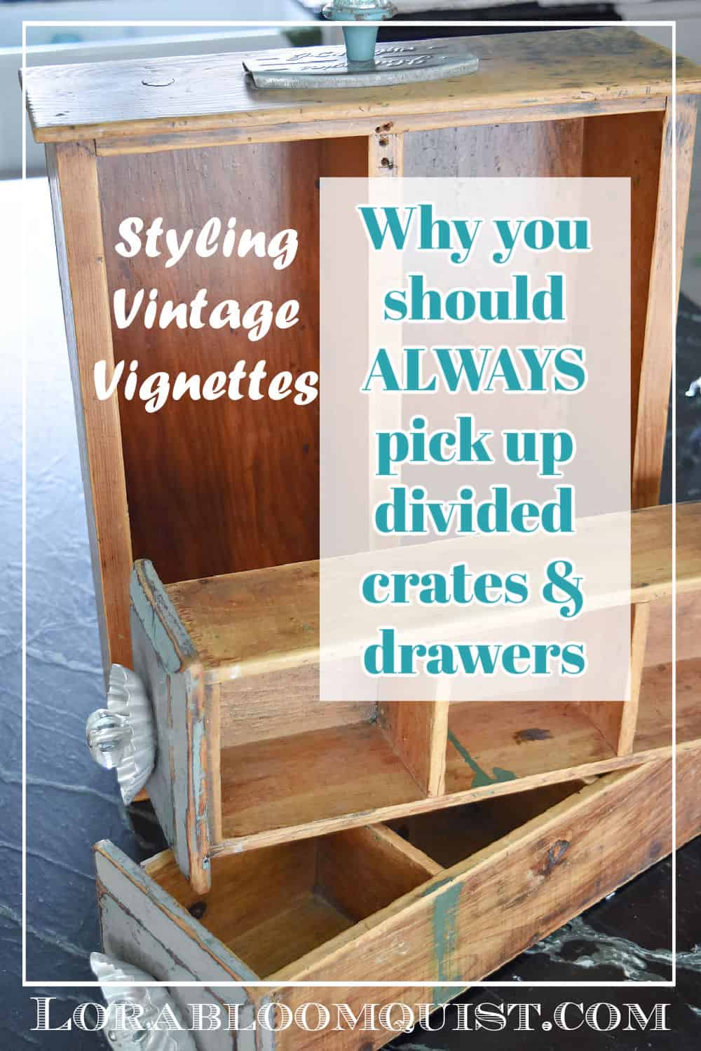 Brilliant Ways to Decorate with Divided Crates - Lora Bloomquist~Create ...