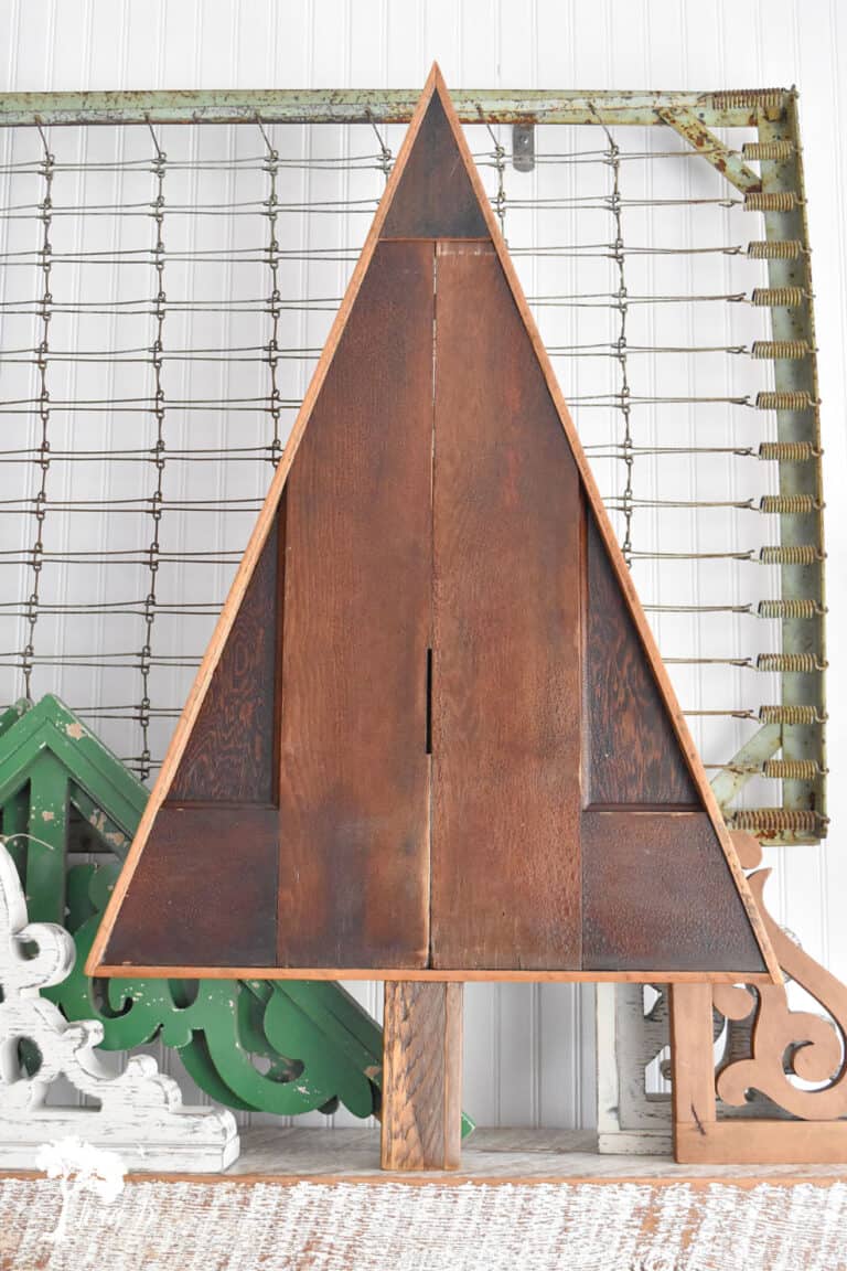 Repurposed Old Door Tree DIY - Lora Bloomquist~Create & Ponder