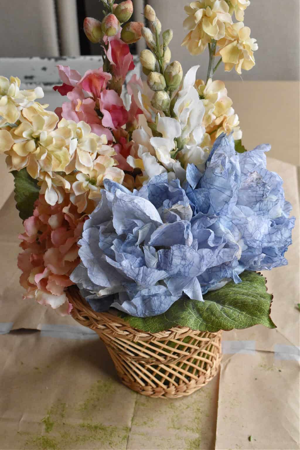 Simple Spring Basket Door Decor - Lora Bloomquist~Create & Ponder