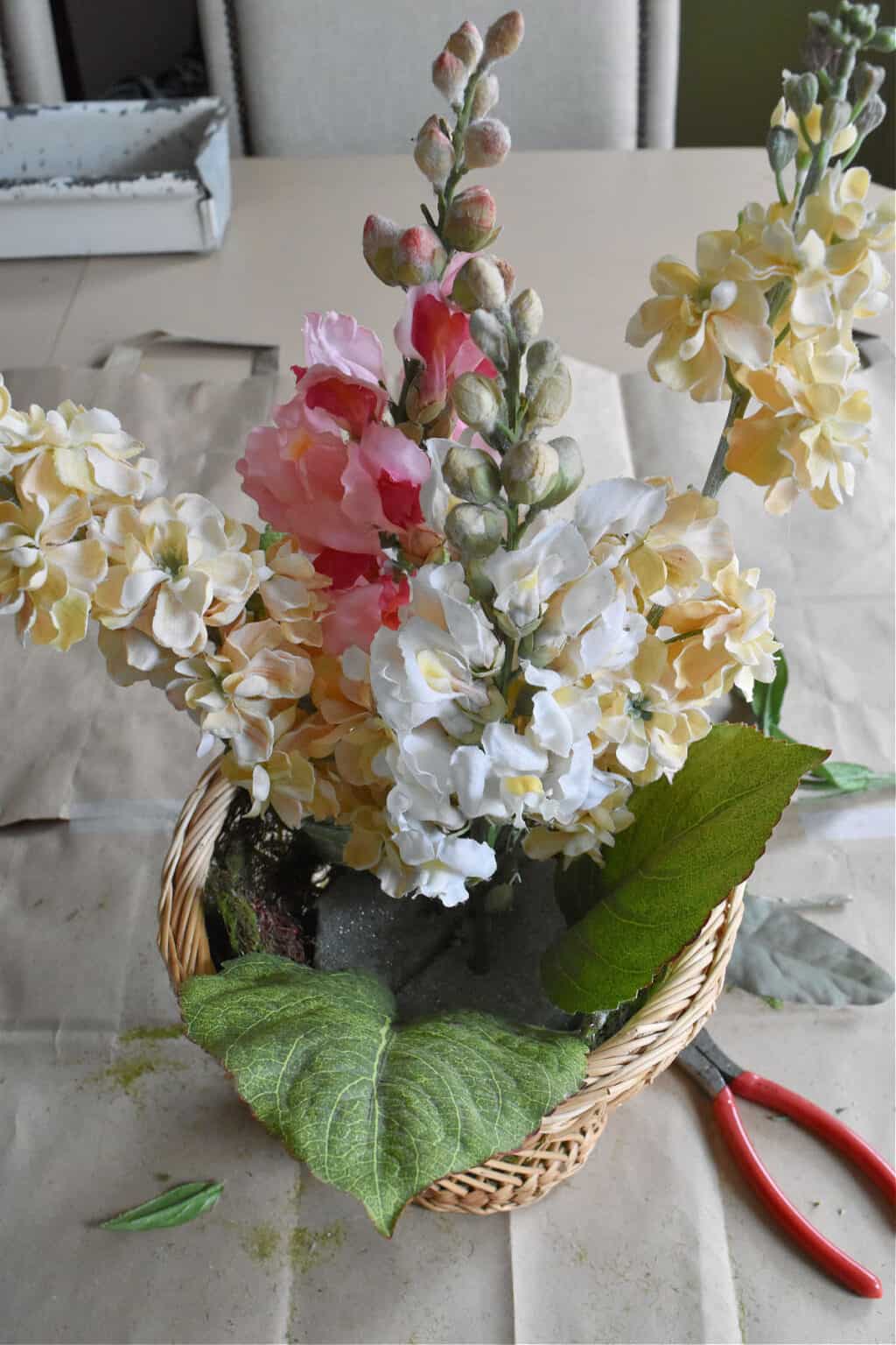 Simple Spring Basket Door Decor - Lora Bloomquist~Create & Ponder