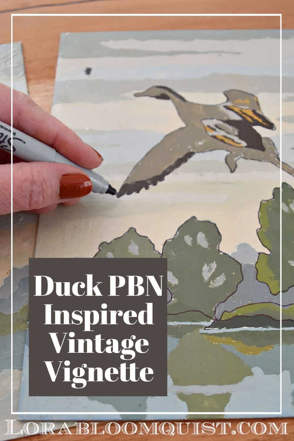 Vintage Fall Decor Ideas with Revived PBN Art - Lora Bloomquist~Create ...