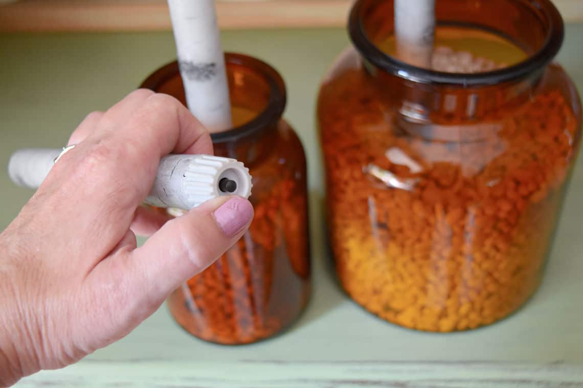 Fall Textures Glass Jar Centerpiece How To - Lora Bloomquist~Create ...