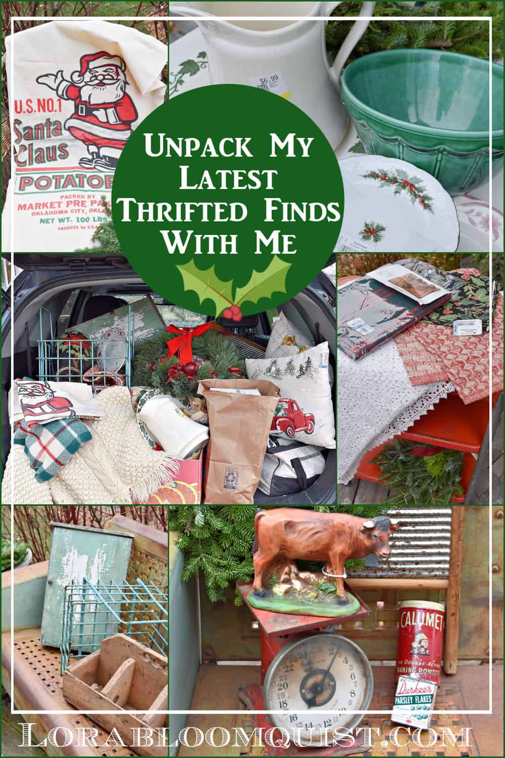 Favorite Vintage Christmas Decor Finds - Lora Bloomquist~Create & Ponder