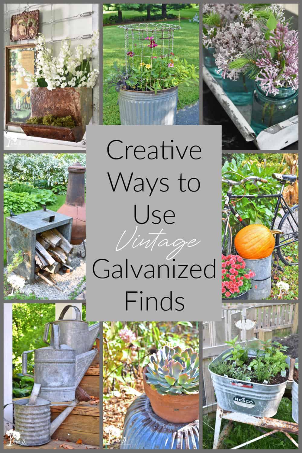 Creative Ideas for Galvanized Buckets and Vintage Containers - Lora ...