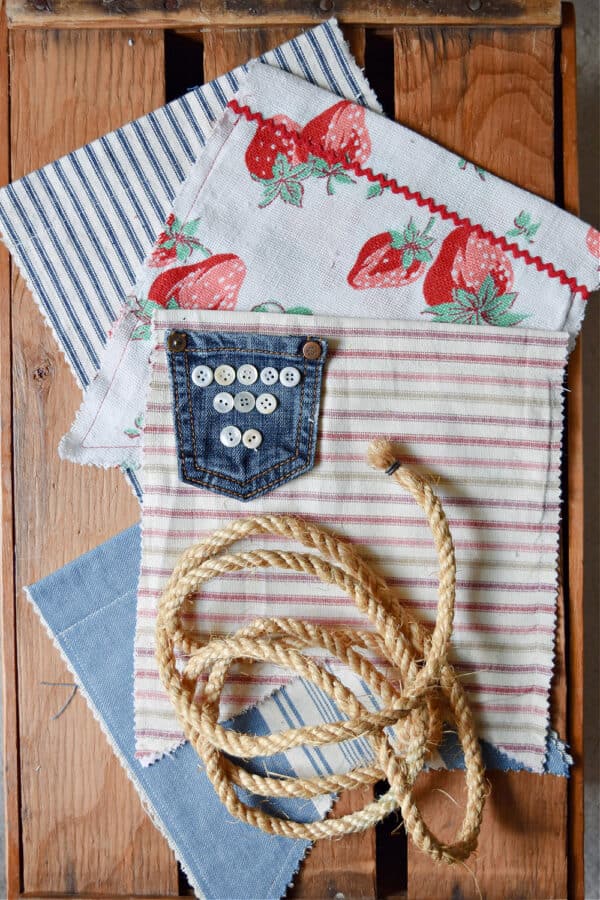 DIY Fabric Bunting Garland How To - Lora Bloomquist~Create & Ponder