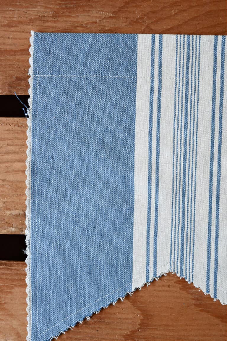 DIY Fabric Bunting Garland How To - Lora Bloomquist~Create & Ponder