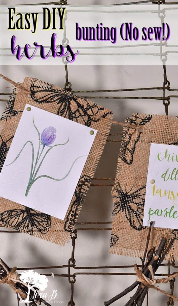 How To: DIY Herbs Bunting - Lora Bloomquist~Create & Ponder