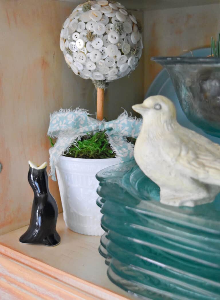 Decorating the Spring Hutch (with vintage & birds) - Lora Bloomquist ...