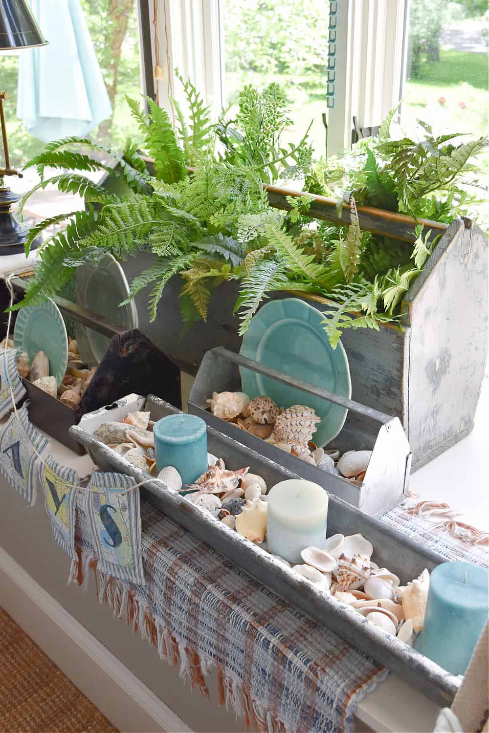 21 Creative Old Tool Caddy Decor Ideas - Lora Bloomquist~Create & Ponder