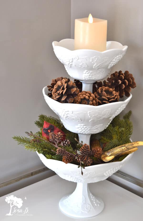10 Pretty Ways to Decorate with Vintage Milk Glass - Lora Bloomquist ...