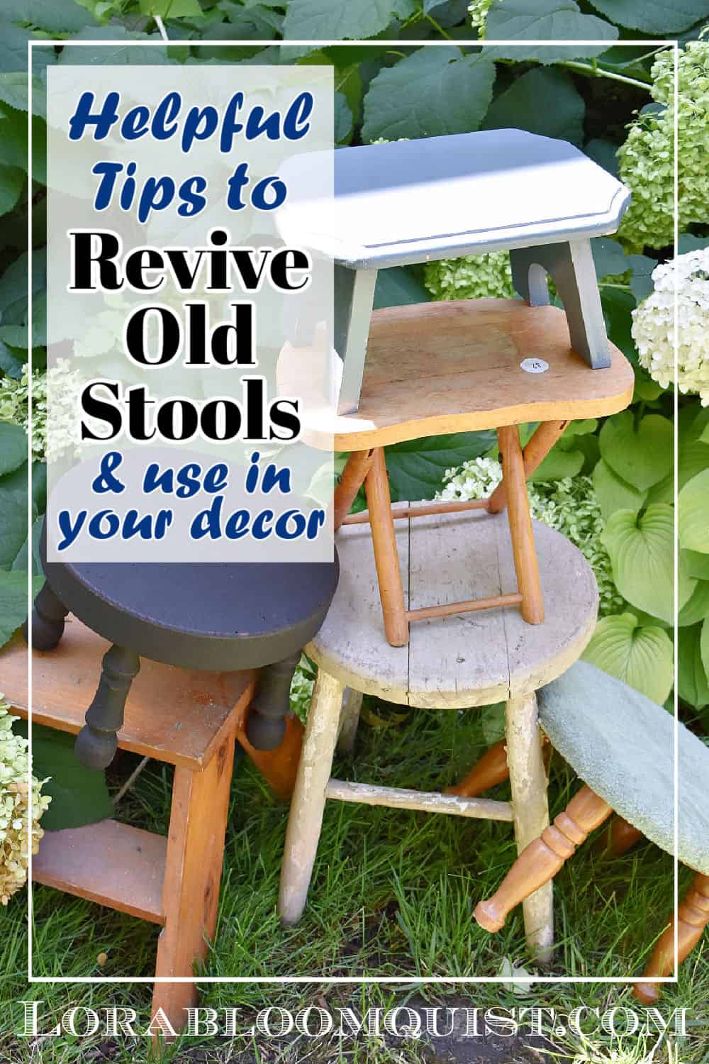 Best Tips to Thrift and Revive Old Stools - Lora Bloomquist~Create & Ponder