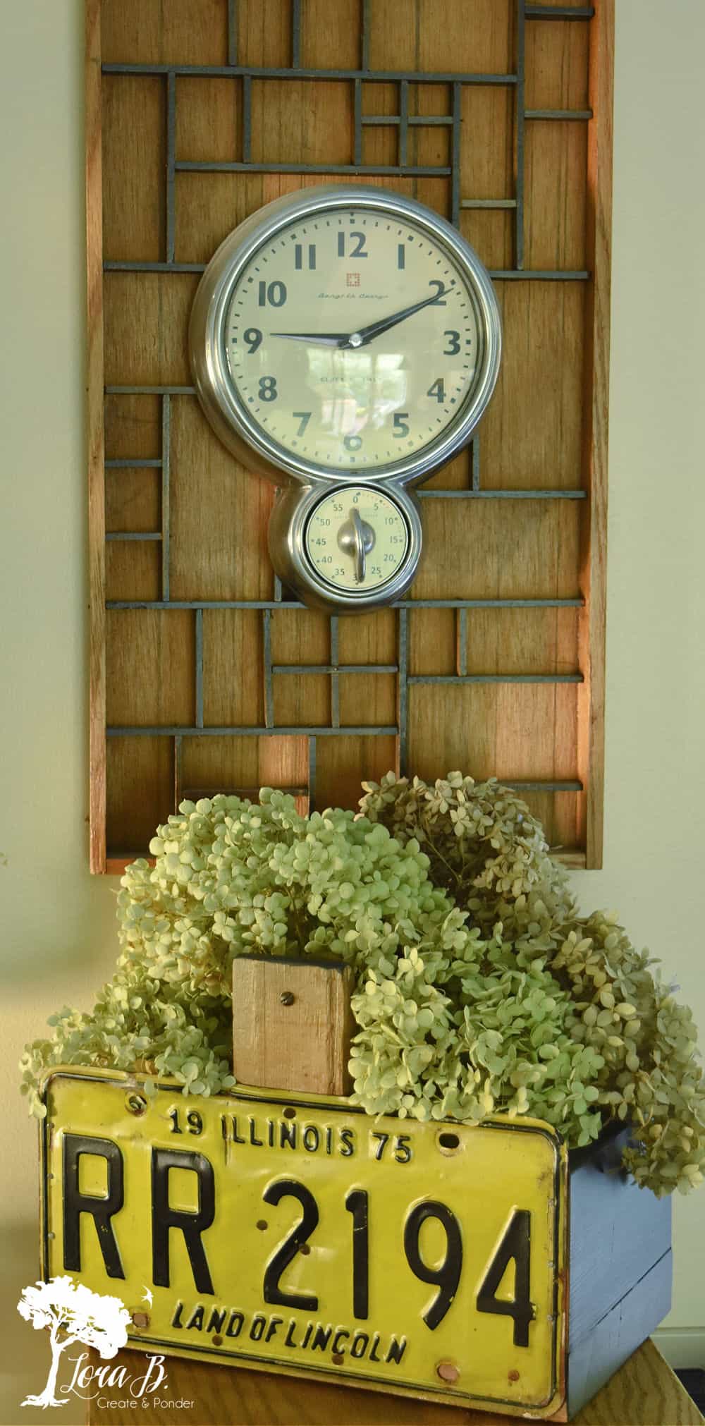 Repurposed Printer's Drawer Junk Display - Lora Bloomquist~Create & Ponder