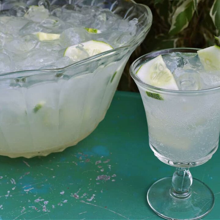 Delicious Cucumber Lime Punch - Lora Bloomquist~Create & Ponder