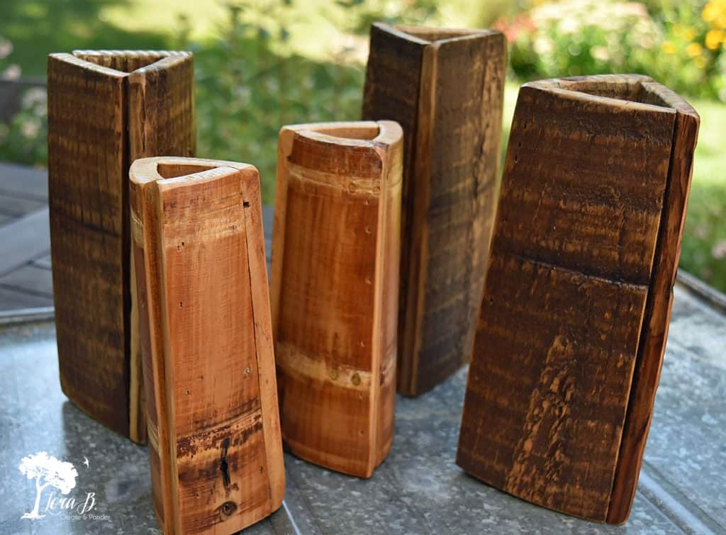 Repurposed Vintage Bucket Rustic Vase - Lora Bloomquist~Create & Ponder