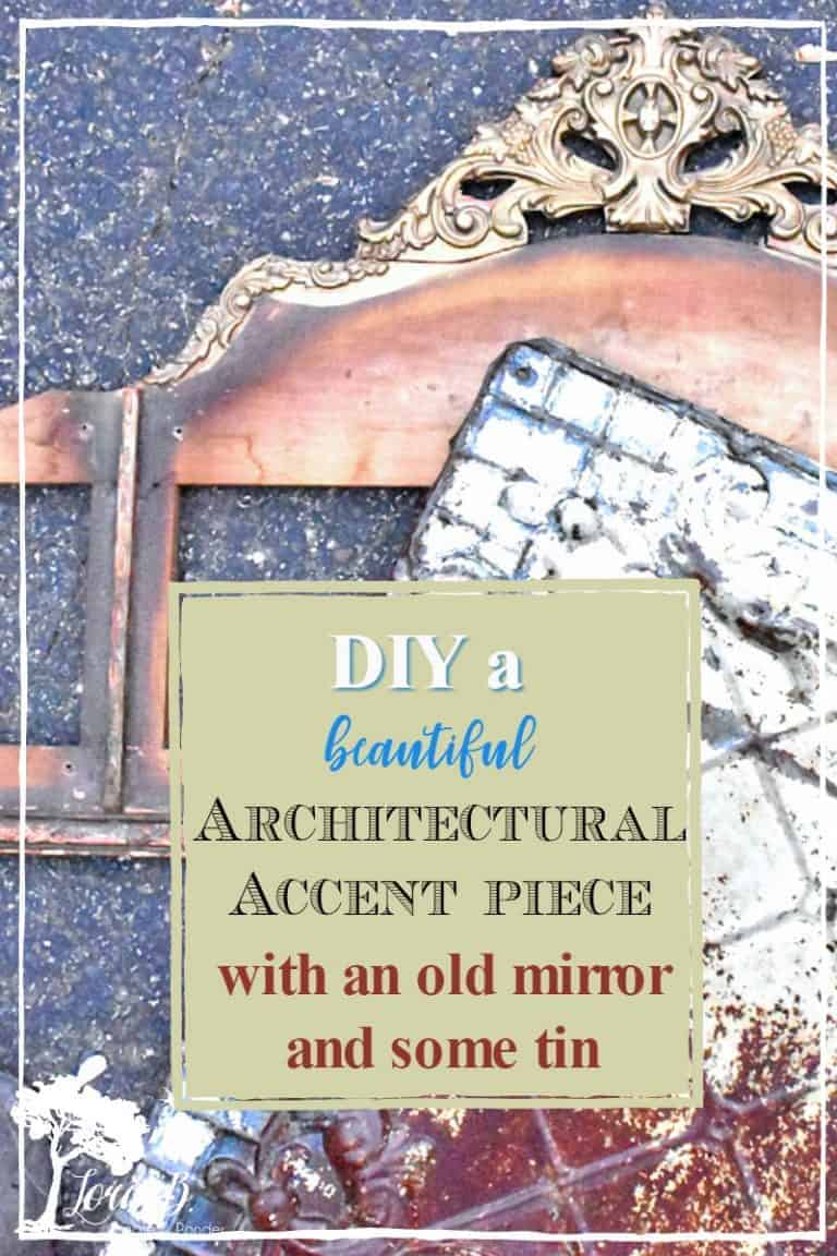 DIY Repurposed Mirror Frame with Vintage Tin - Lora Bloomquist~Create ...