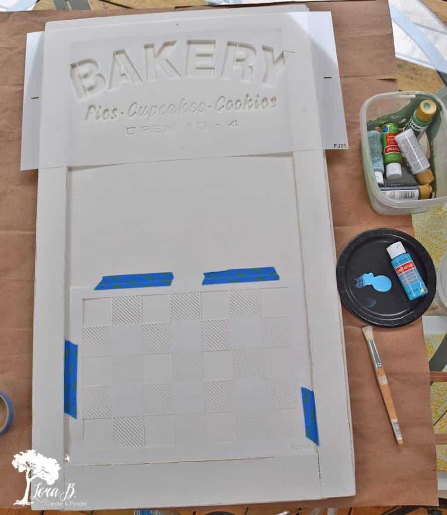 DIY Stenciled Rolling Pin Display - Lora Bloomquist~Create & Ponder