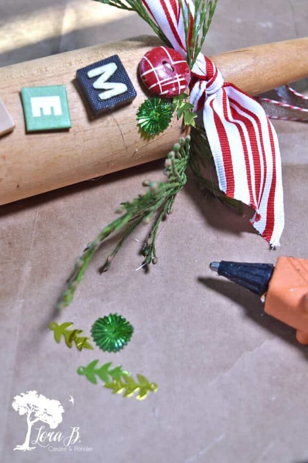 Repurposed Rolling Pin Decor for Christmas - Lora Bloomquist~Create ...