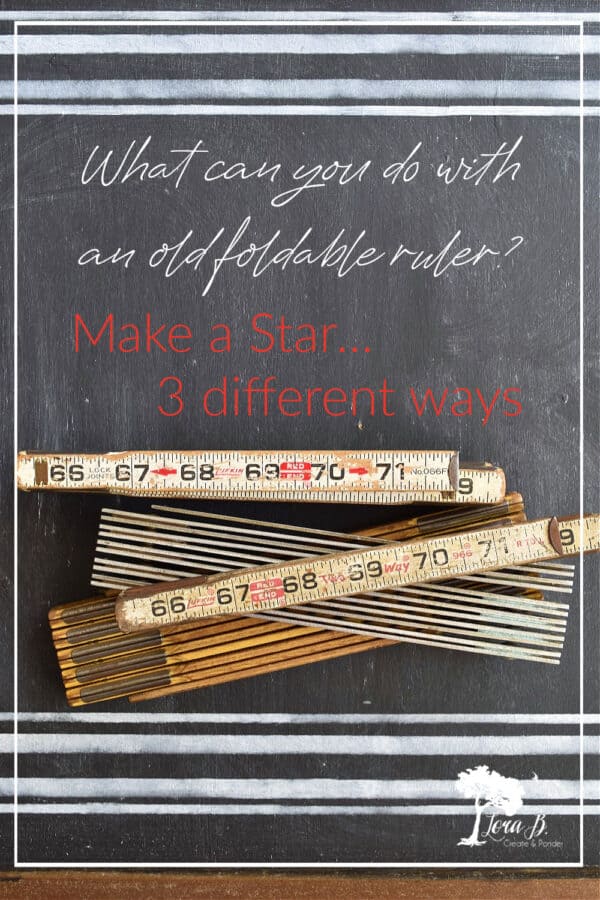 Easy Vintage Folding Ruler Stars How To - Lora Bloomquist~Create & Ponder