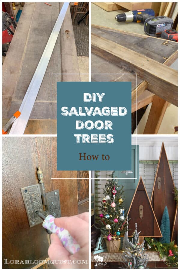 Repurposed Old Door Tree DIY - Lora Bloomquist~Create & Ponder