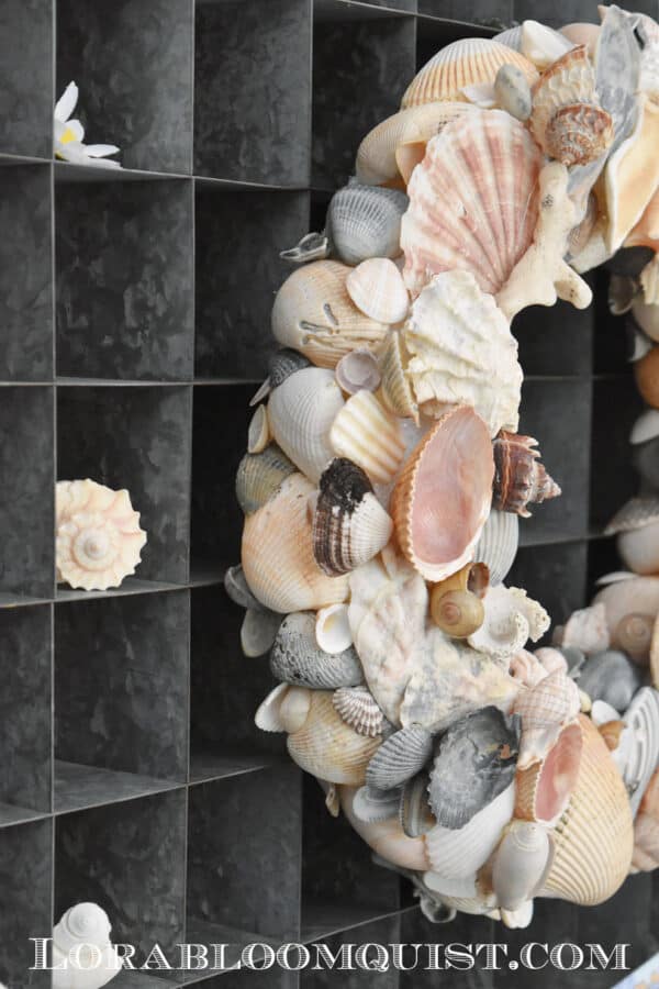 How to Make a Sentimental DIY Seashell Wreath - Lora Bloomquist~Create ...