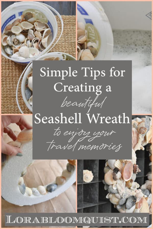 How to Make a Sentimental DIY Seashell Wreath - Lora Bloomquist~Create ...