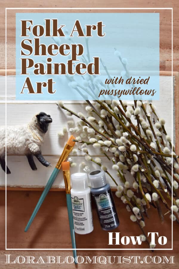Charming DIY Sheep Folk Art How To - Lora Bloomquist~Create & Ponder