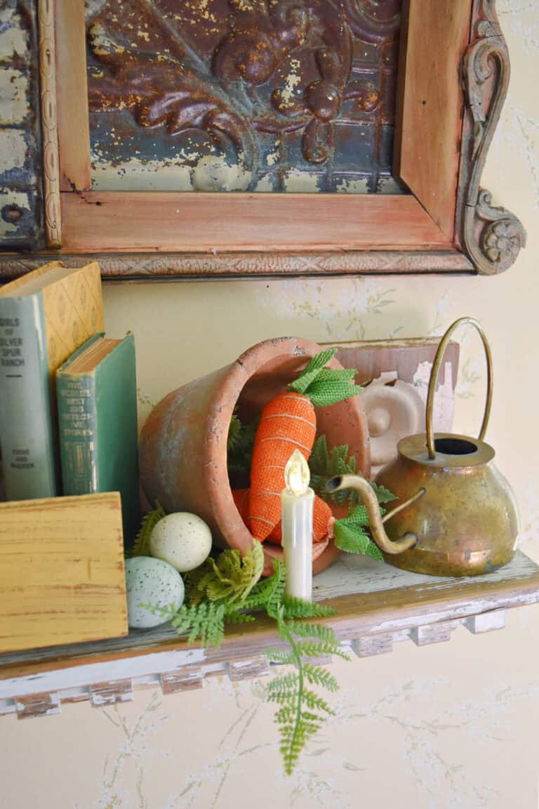 Styling Cottage Inspired Spring Shelf Decor in the Bedroom - Lora ...