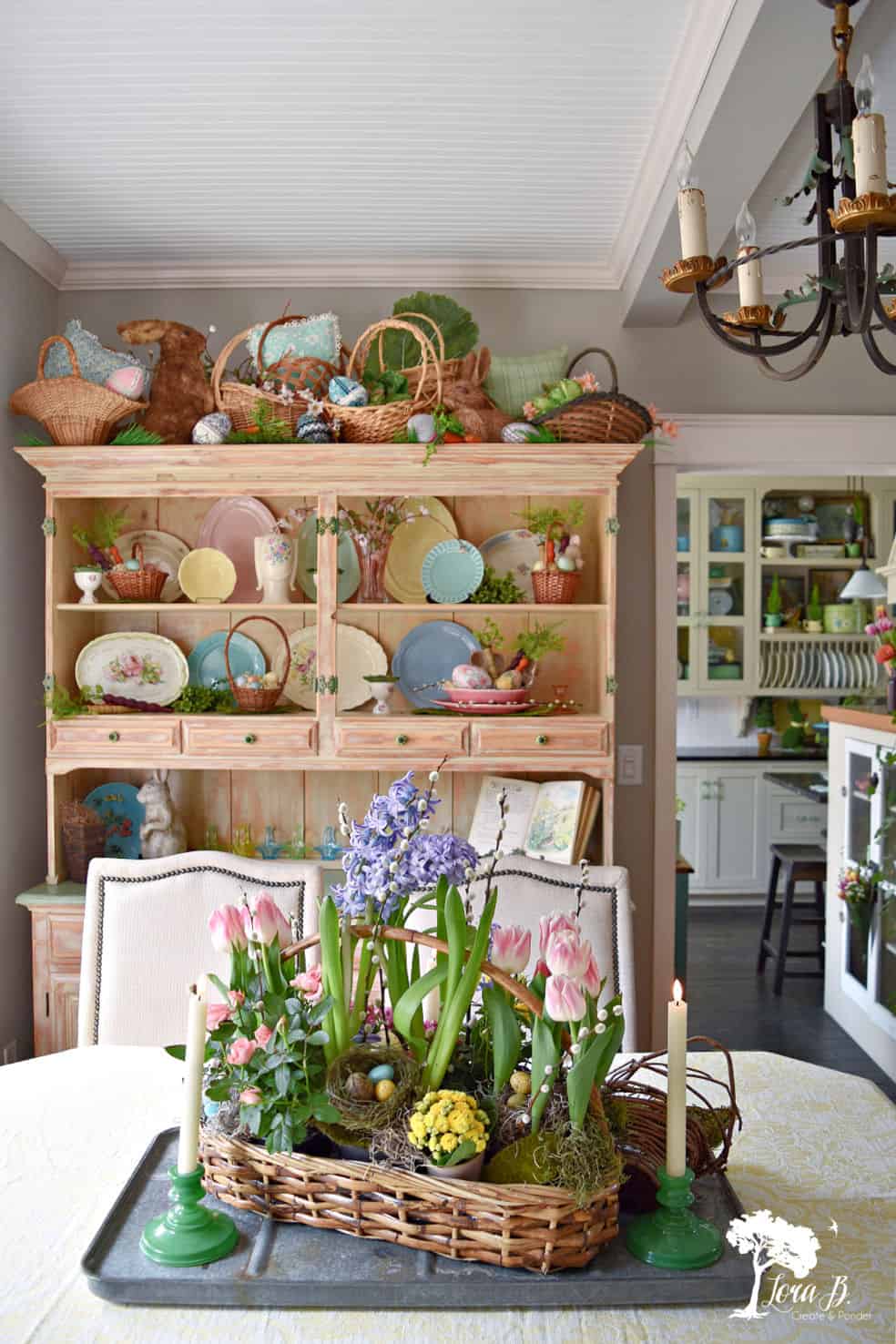 How to Style a Hutch for Every Season - Lora Bloomquist~Create & Ponder