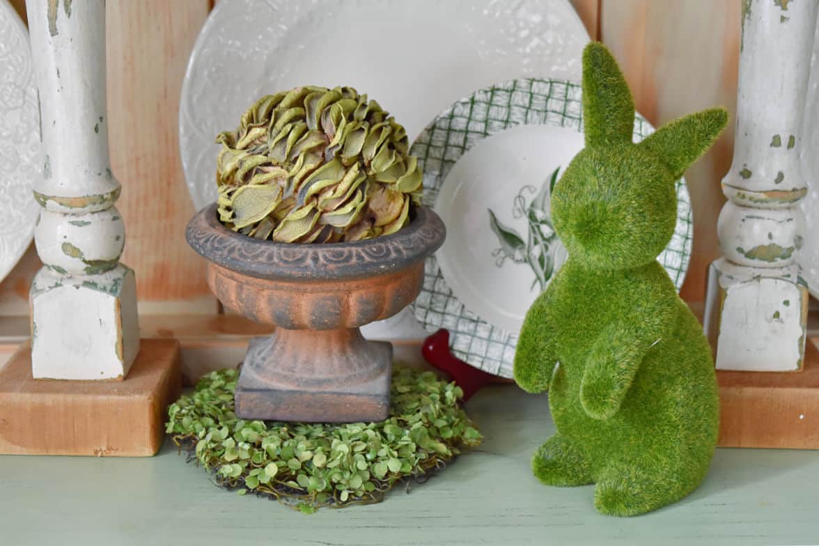 Spring Hutch Decorating with Vintage Garden Style - Lora Bloomquist ...