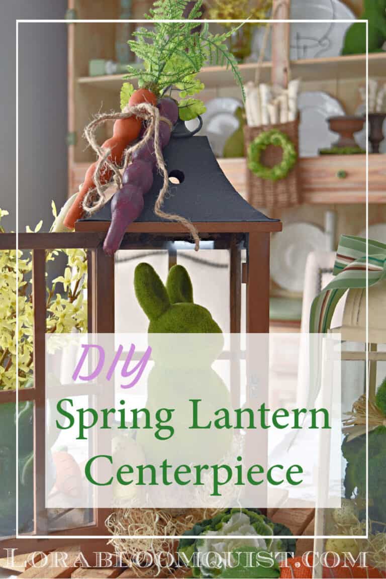 Pretty Spring Lantern Centerpiece - Lora Bloomquist~Create & Ponder