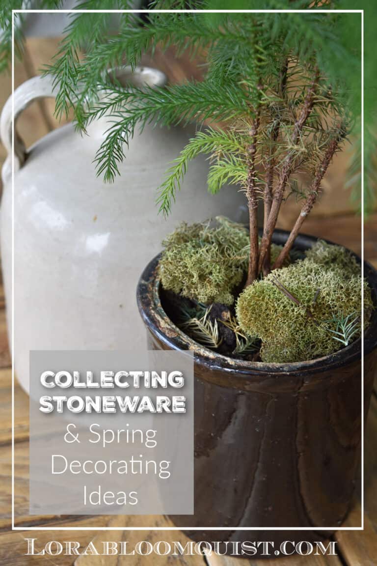 Collecting Vintage Stoneware and Spring Decorating Ideas - Lora ...