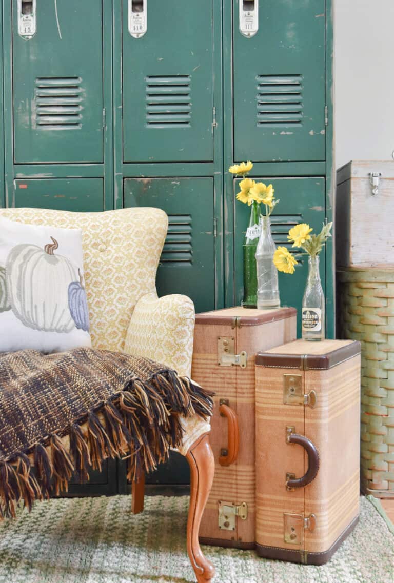 9 Fun Ways to Decorate with Vintage Suitcases - Lora Bloomquist~Create ...