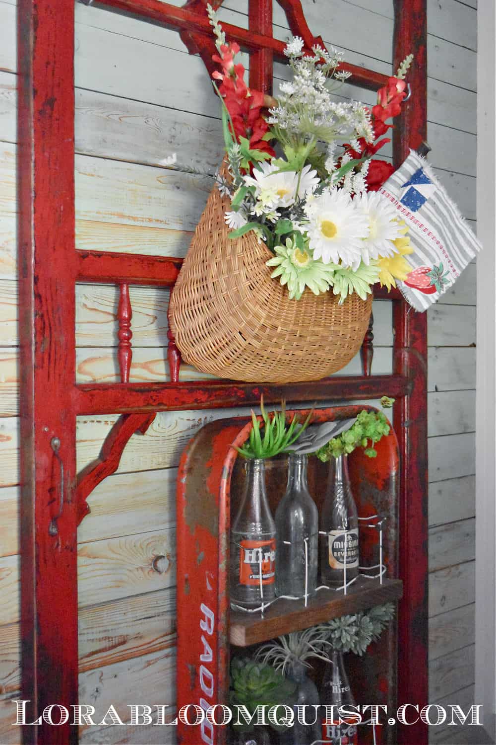 Fun Summer Back Entry with Vintage Finds - Lora Bloomquist~Create & Ponder