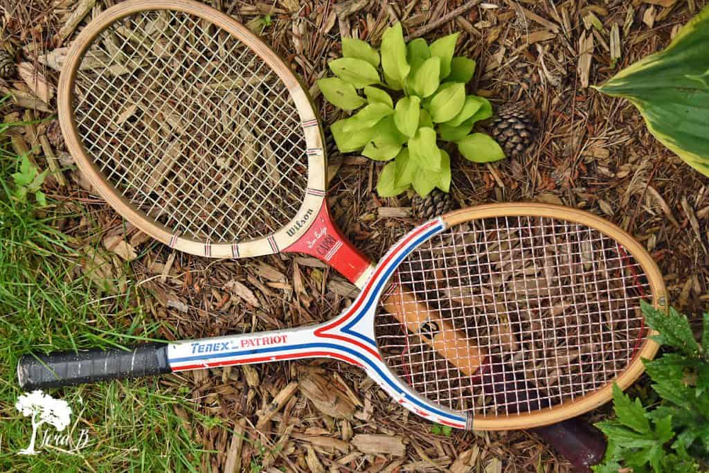Patriotic Tennis Racket Upcycle - Lora Bloomquist~Create & Ponder